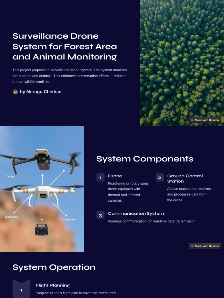 Surveillance Drone System For Forest Area and Animal Monitoring | PDF ...