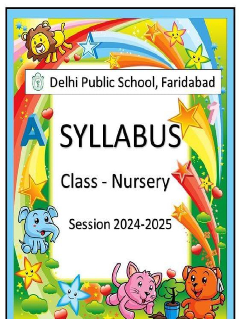 Syllabus Nursery (2024-25) | PDF