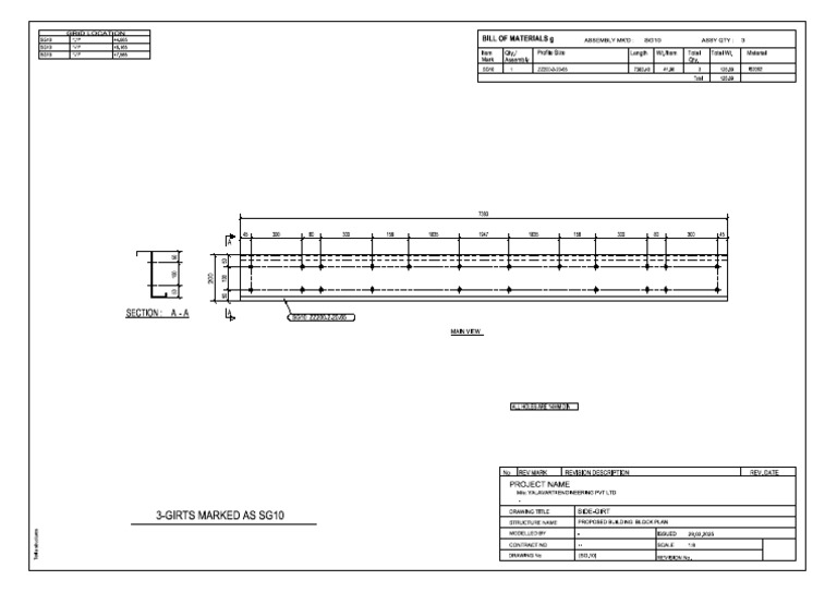 Sg10 Side Girt Model | PDF