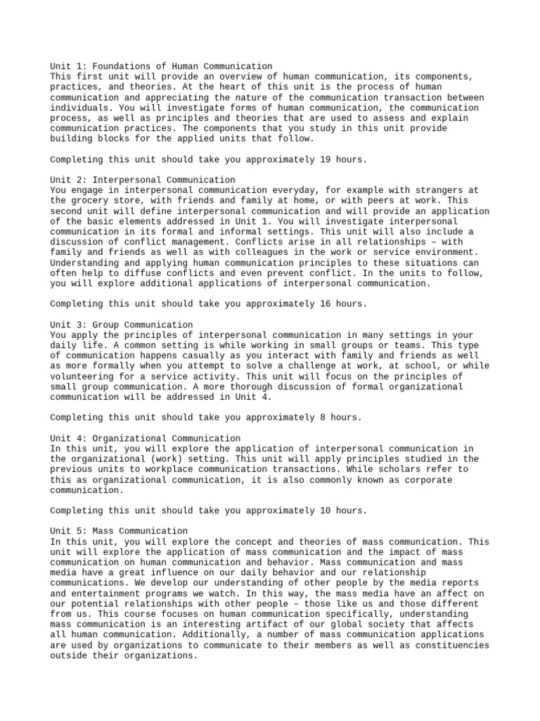 Foundations of Human Communication | PDF | Communication | Interpersonal Communication