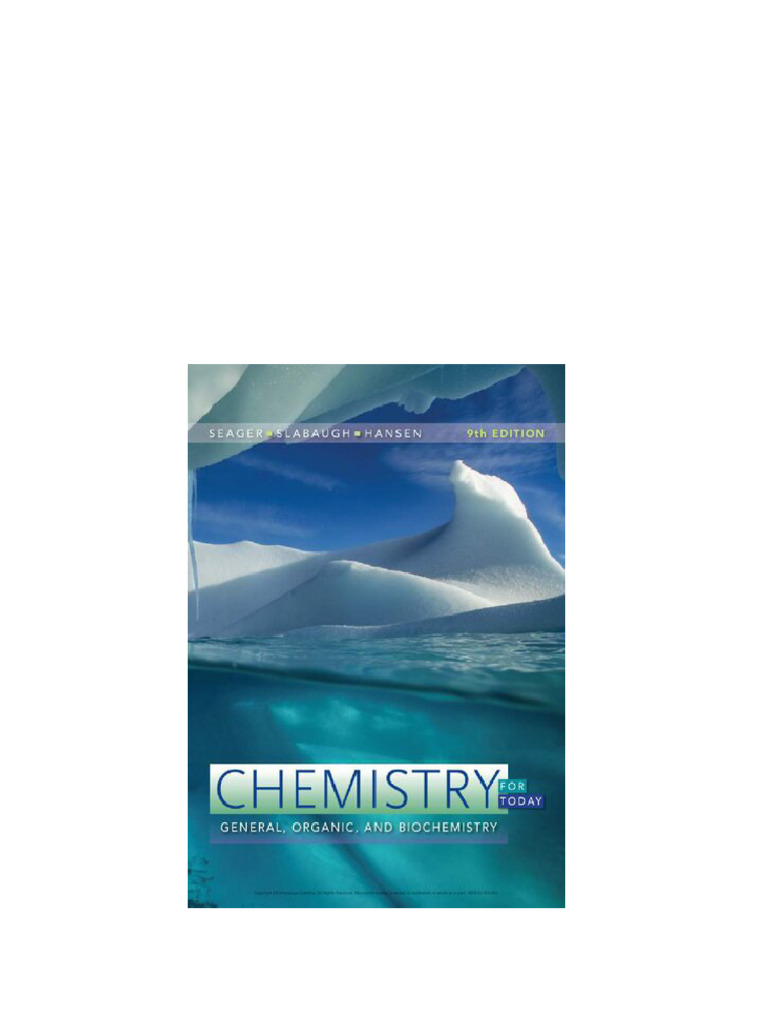 Chemistry For Today: General, Organic, and Biochemistry 9th Edition ...
