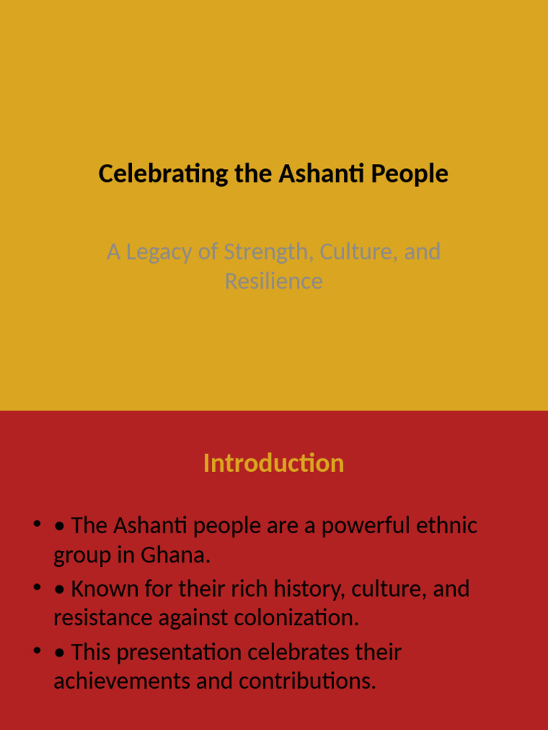 Origins and Legacy of the Ashanti People | PDF