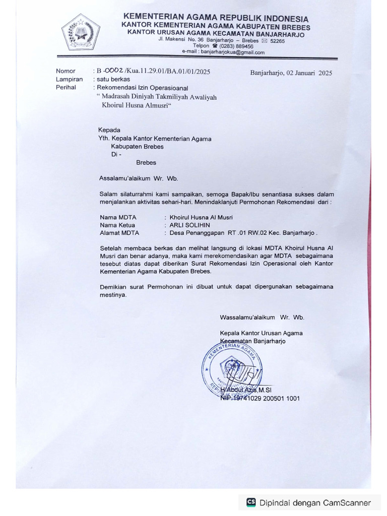 Rekom Kua Ula M - 20250102065833 | PDF