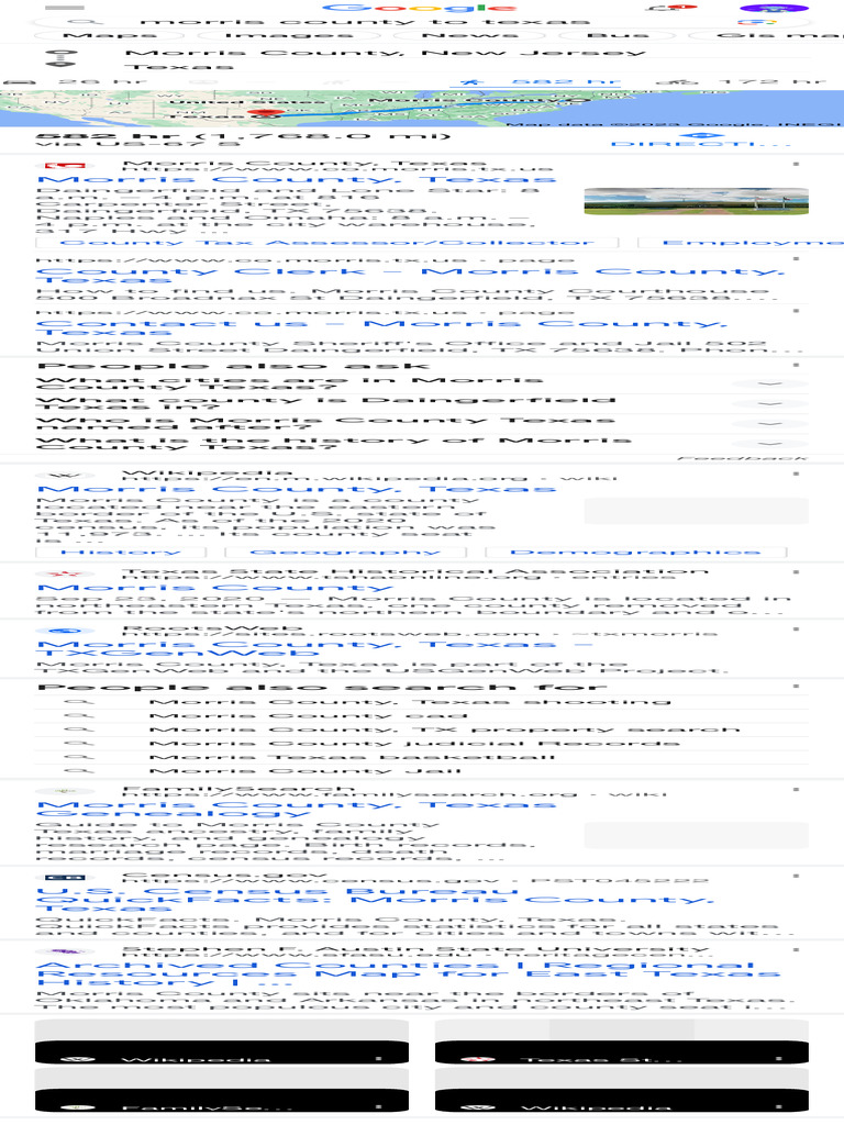 Morris County To Texas - Google Search | PDF | Genealogy