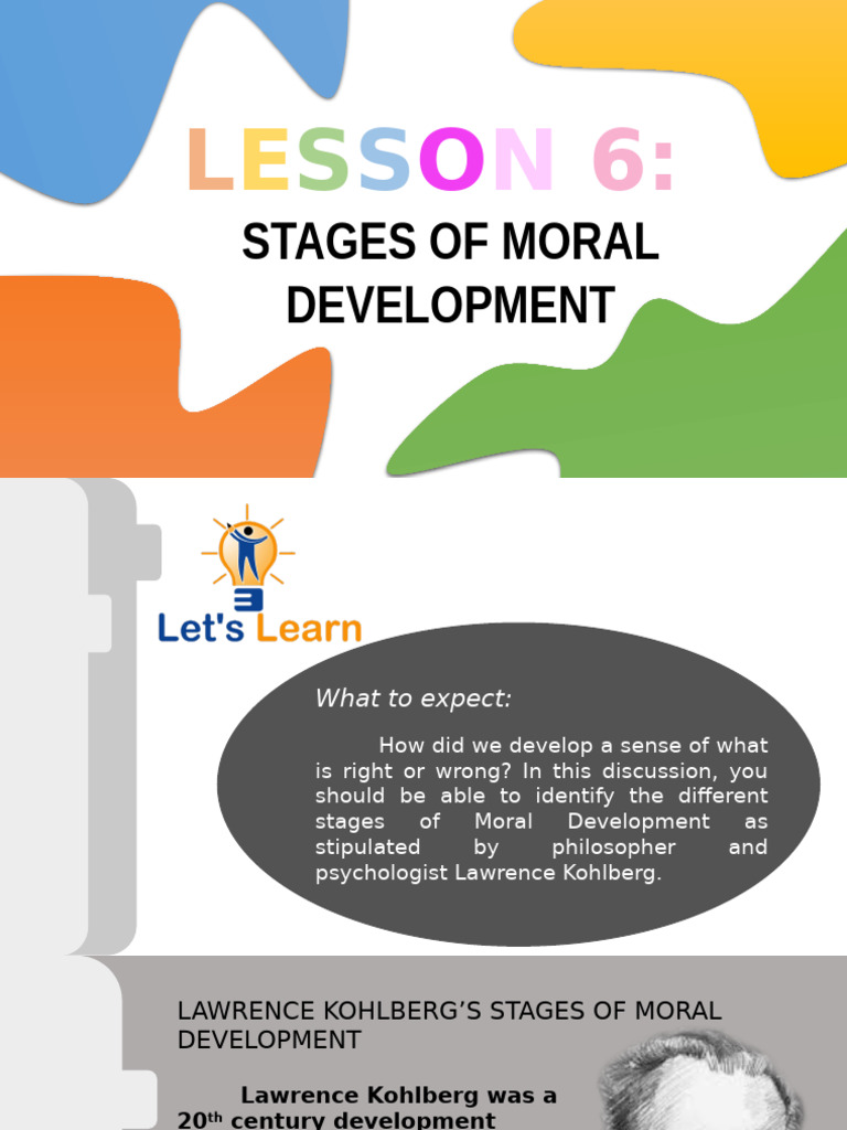 Lesson Stages of Moral Development | PDF | Liberal Arts Education | Psychology