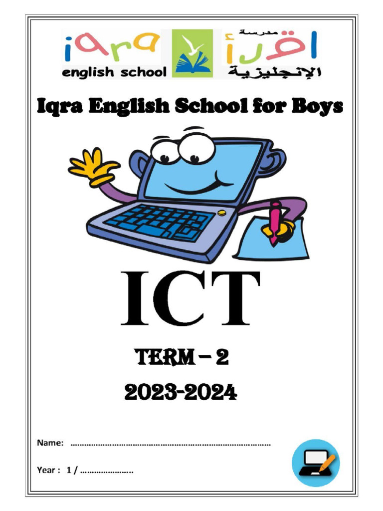 Year-1 Term-2, ICT Booklet | PDF | Toothbrush | Computer Keyboard