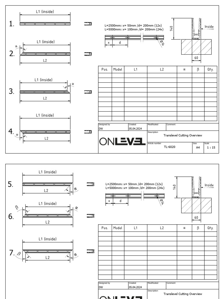 TL-6020 Cutting Overview | PDF