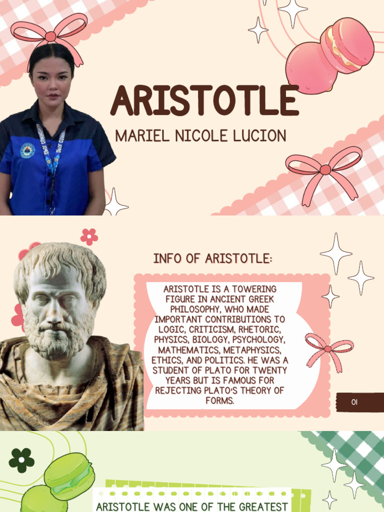 Pink Colorful Cute Illustrative Group Project Presentation | PDF | Aristotle | Plato