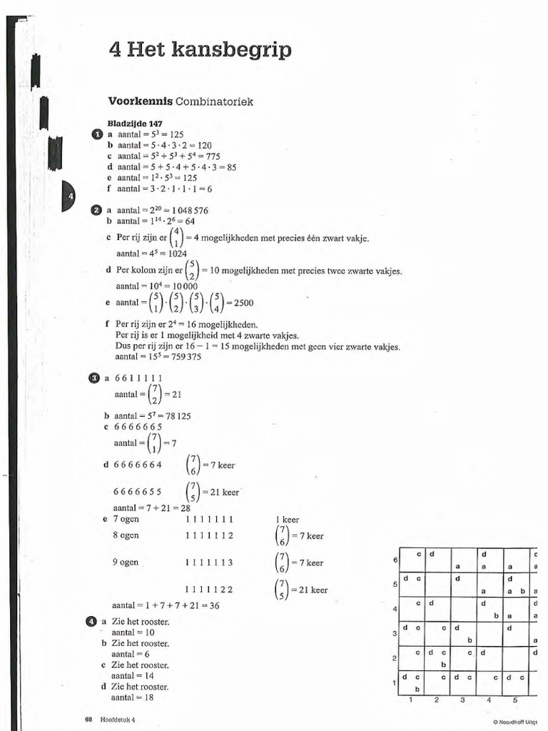 Uitwerkingen HFD 4 Wiskunde | PDF