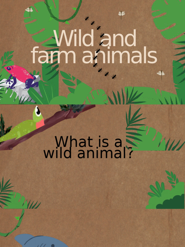 Wild and Farm Animals | PDF