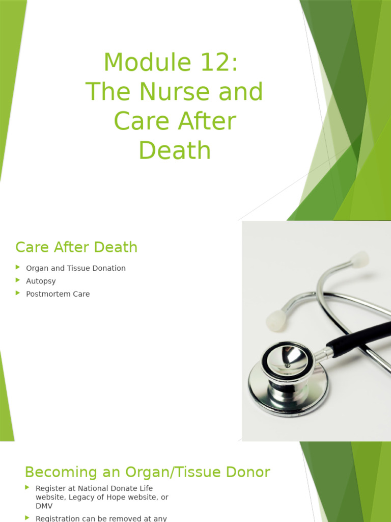 Module 12 Care After Death | PDF