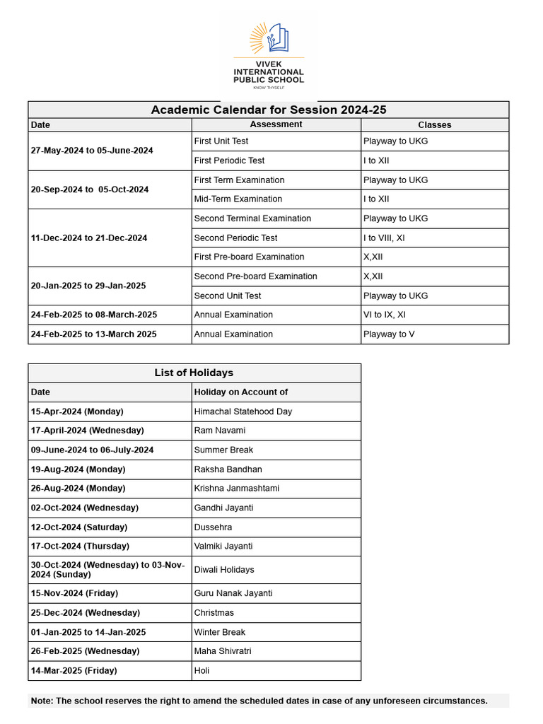 Planner 20240503171450 Academic Calendar For Session 2024-25 | PDF