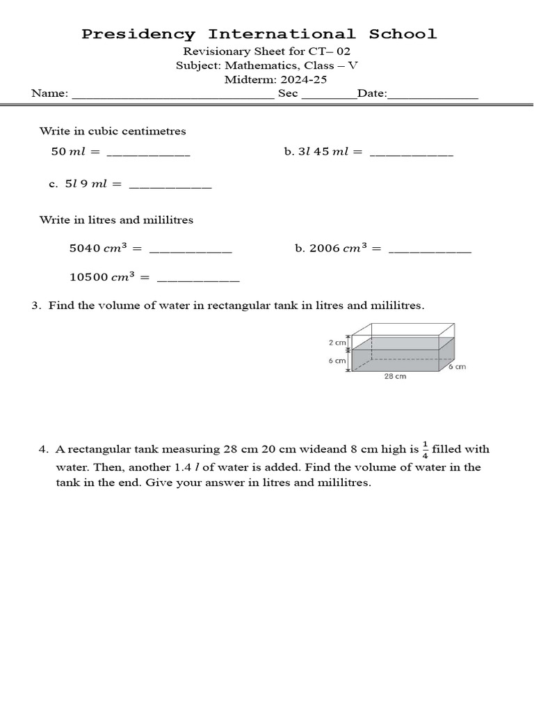 Revisionary Sheet For CT - 02 | PDF