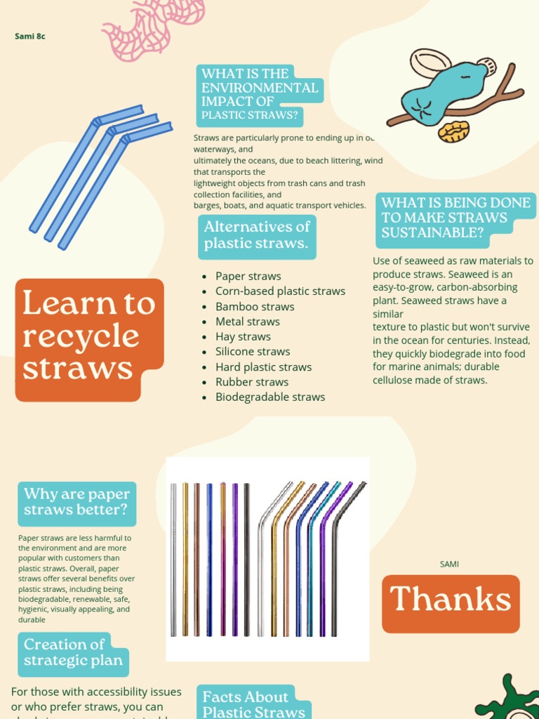 Learn to recycle straws | PDF | Plastic | Recycling