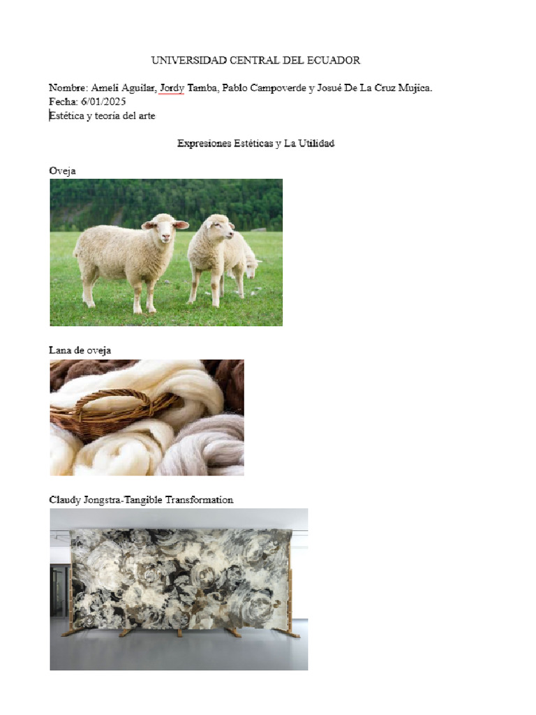 Expresiones estéticas y su utilidad-Deber grupal (1) | PDF