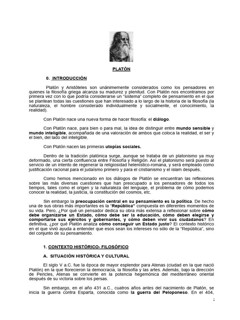 Tema 3 Platon | PDF | Platón | Conocimiento