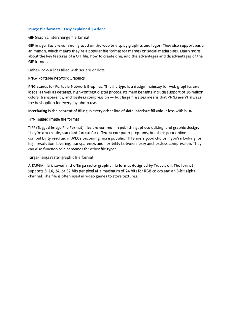 Understanding Image File Formats | PDF
