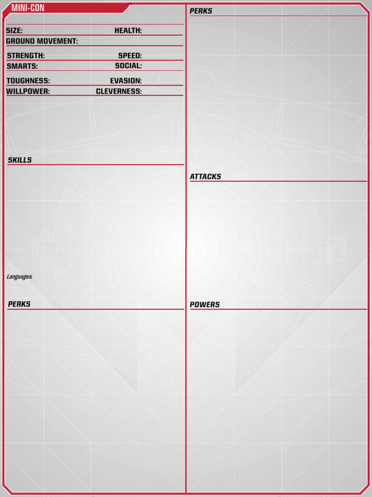MiniCon Stat Block | PDF