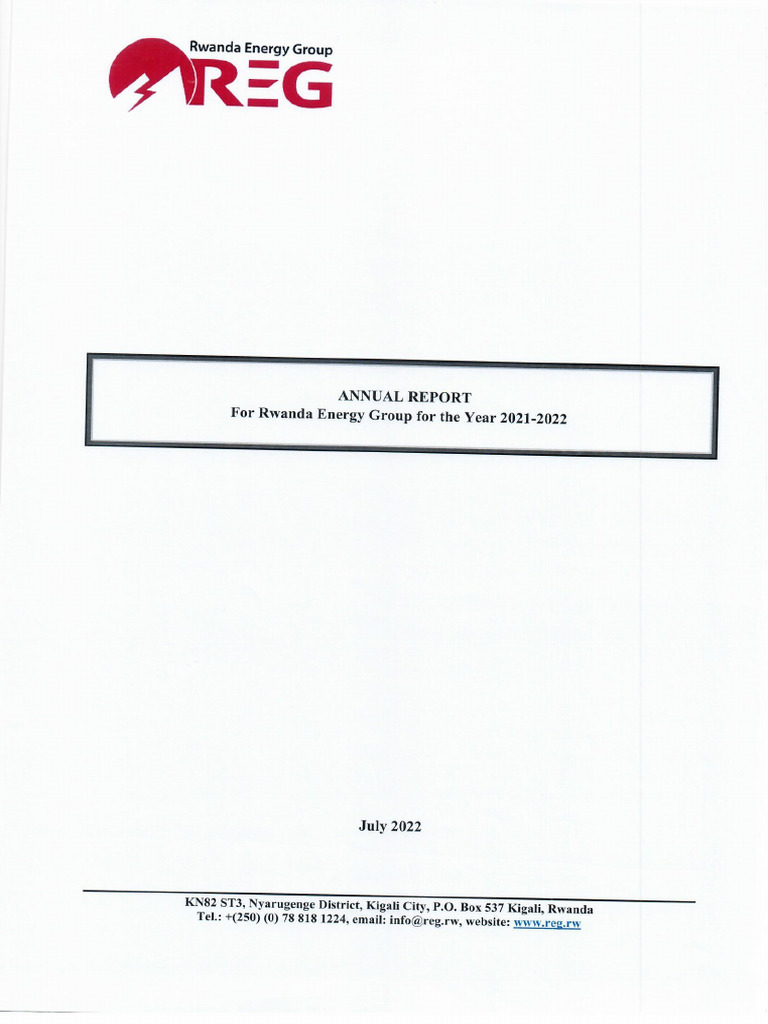 REG Annual Report 2021-2022 | PDF