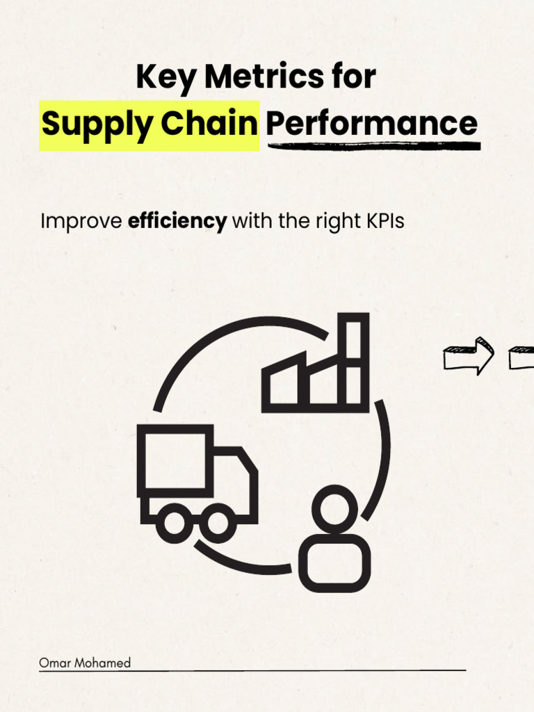 Key Metrics For Supply Chain Performance-1 | PDF
