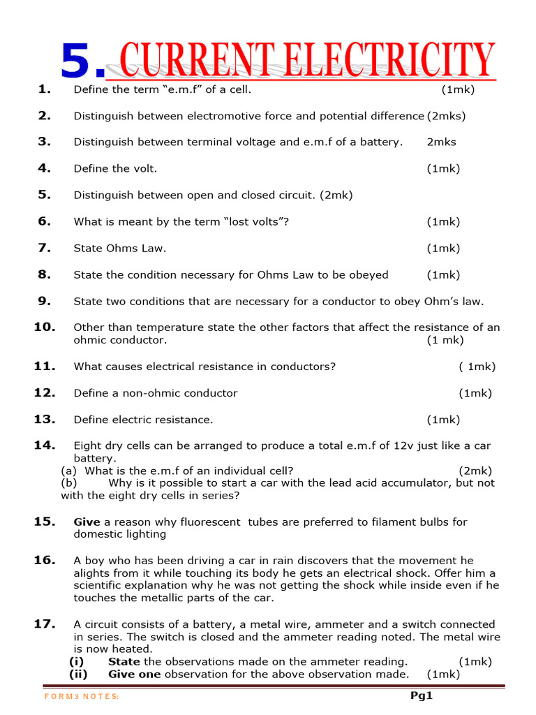 3.4 CURRENT ELECTRICITY II | PDF | Series And Parallel Circuits | Resistor