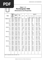 HSS Steel Shapes and Dimensions Guide | PDF | Structural Engineering ...