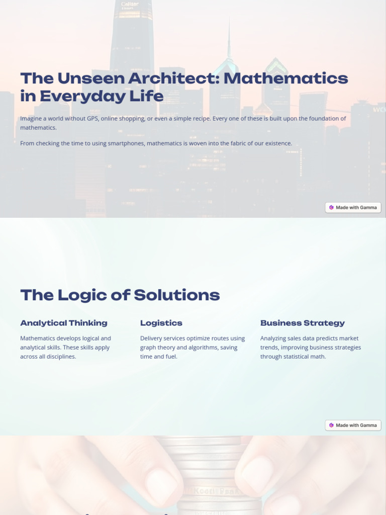 The Unseen Architect Mathematics in Everyday Life | PDF | Mathematics ...