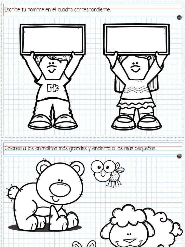 Cuadernillo de actividades para inicial y preescolar | PDF