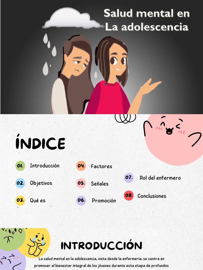 SALUD MENTAL EN LA ADOLESCENCIA | PDF | Salud mental | Depresión (estado de ánimo)