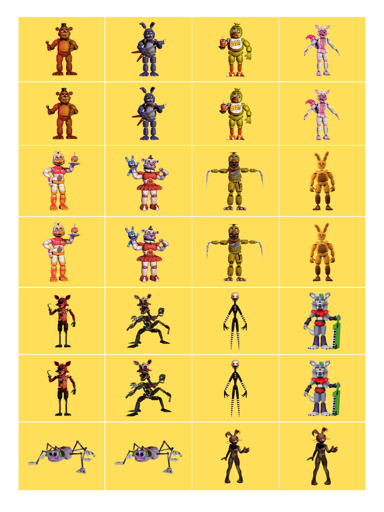 fichas fnaf | PDF
