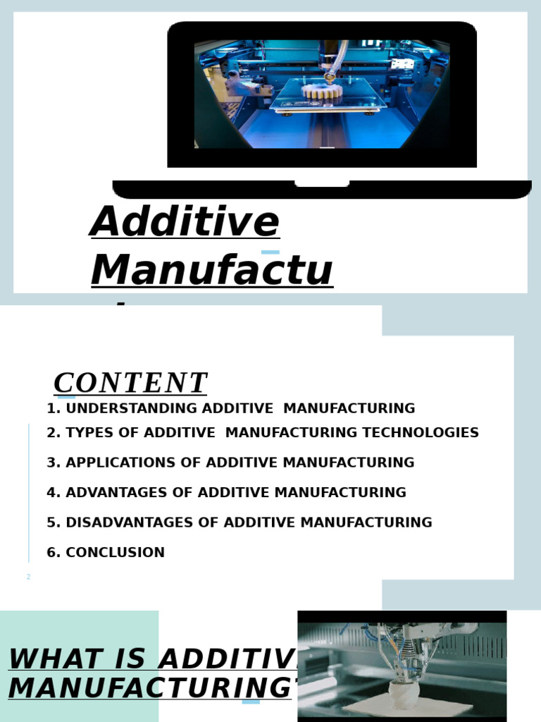 Additive Manufacturing | PDF | 3 D Printing | Materials