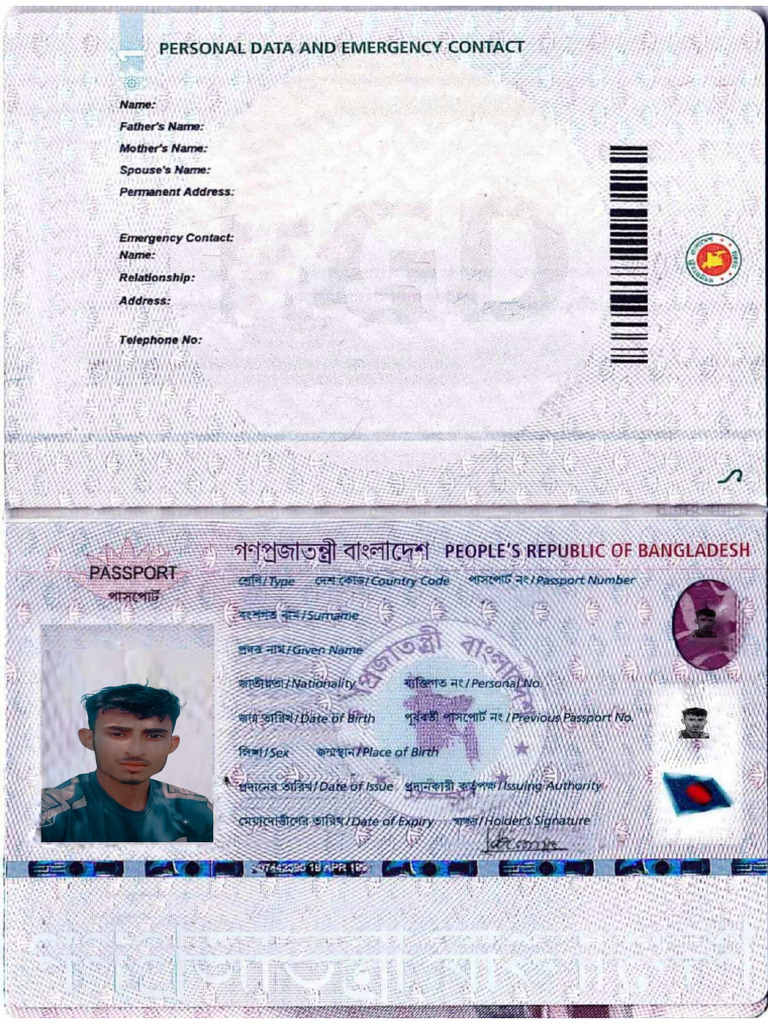Jubayer Passport | PDF