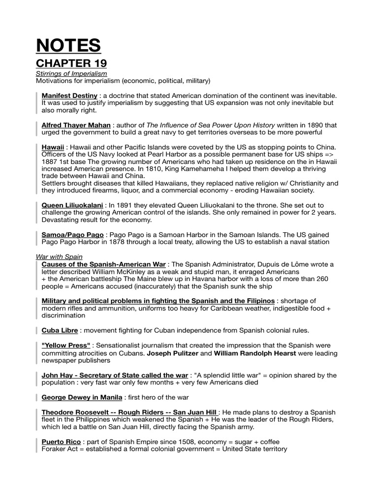 NOTES The Unfinished Nation Chapter 19 and Chapter 21 | PDF | Global ...