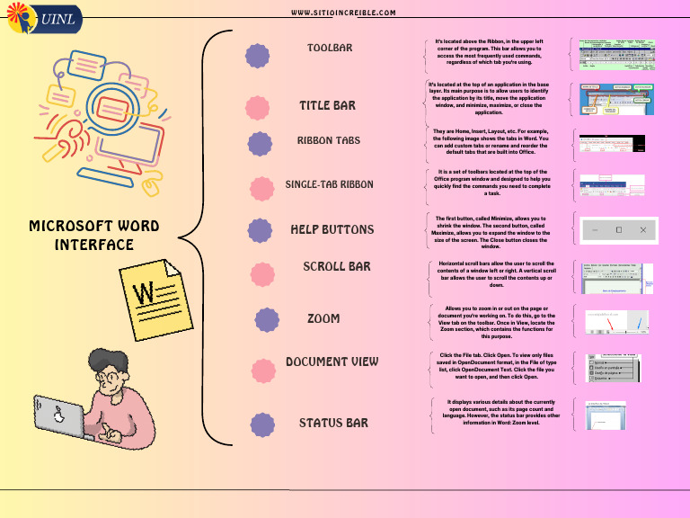 Microsoft Word Interface | PDF | Window (Computing) | Microsoft Word