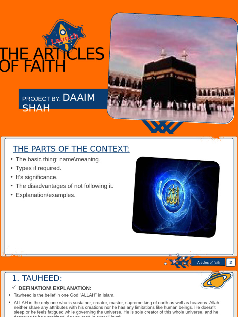 The Articles of Faith (2) Presentation | PDF | Prophets And Messengers ...