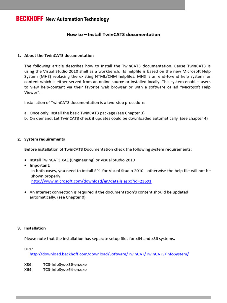 TC3 InfoSys HowToInstall | PDF | Microsoft | Microsoft Windows