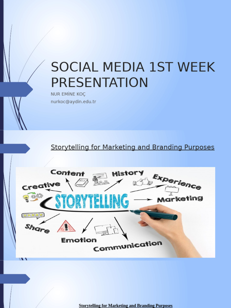 1 ST Week Presentation | PDF | Storytelling | Technological Convergence