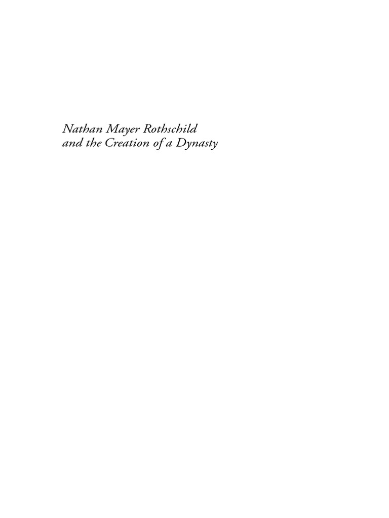 Rothschild Dynasty: 1806-1816 Insights | PDF