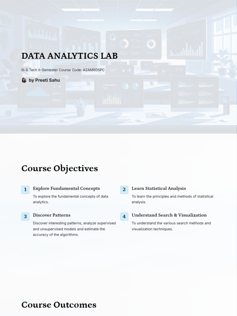 Data Analytics Lab Manual_250402_095326 | PDF | Analytics | Predictive Analytics
