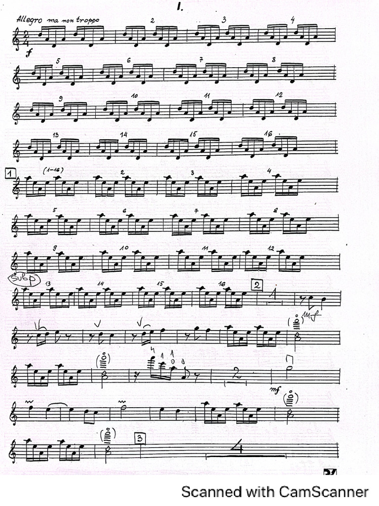 R. Avramovski - Proletna Simfonija - VLN 1 | PDF