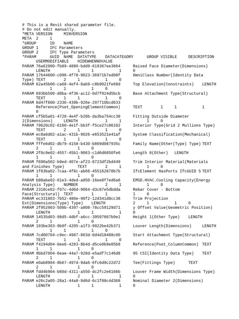 KT-ZCB (Combined) .Ifc - Sharedparameters | PDF | Length | Stairs