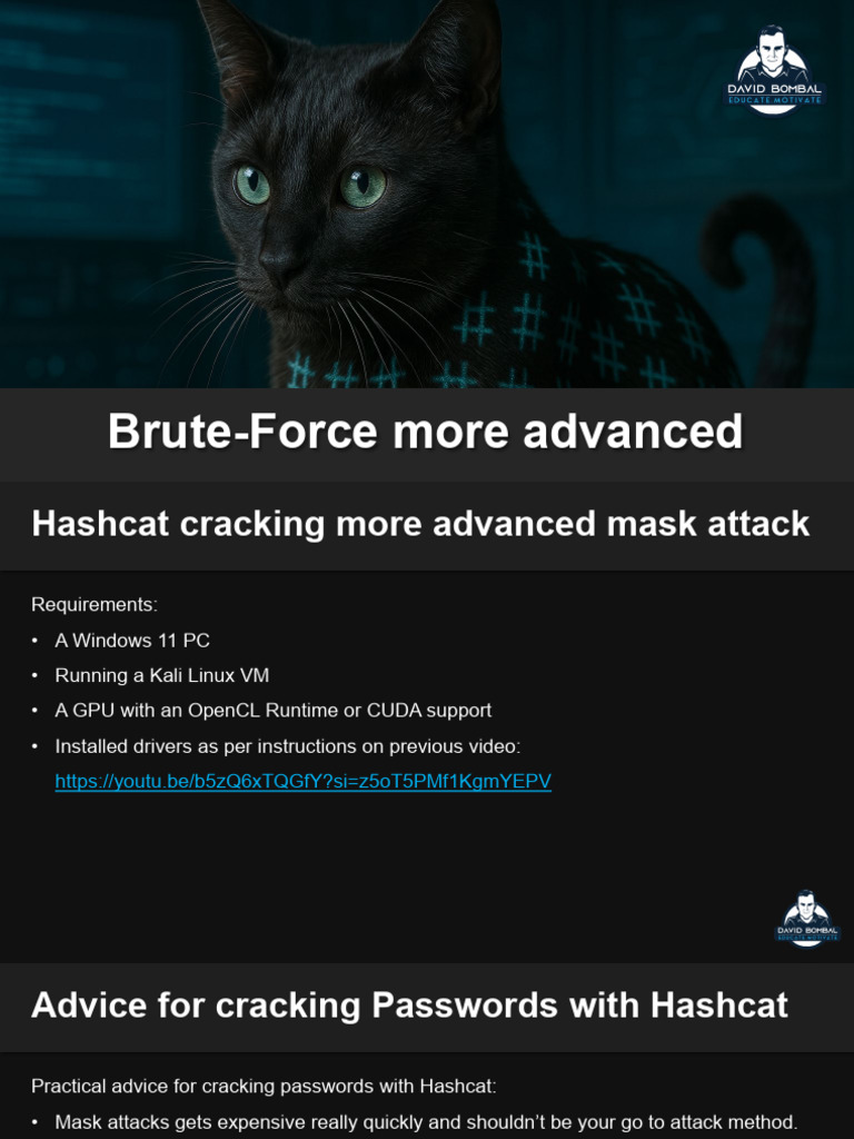 Advanced Hashcat Mask Attacks Guide | PDF | Password | Computer Engineering