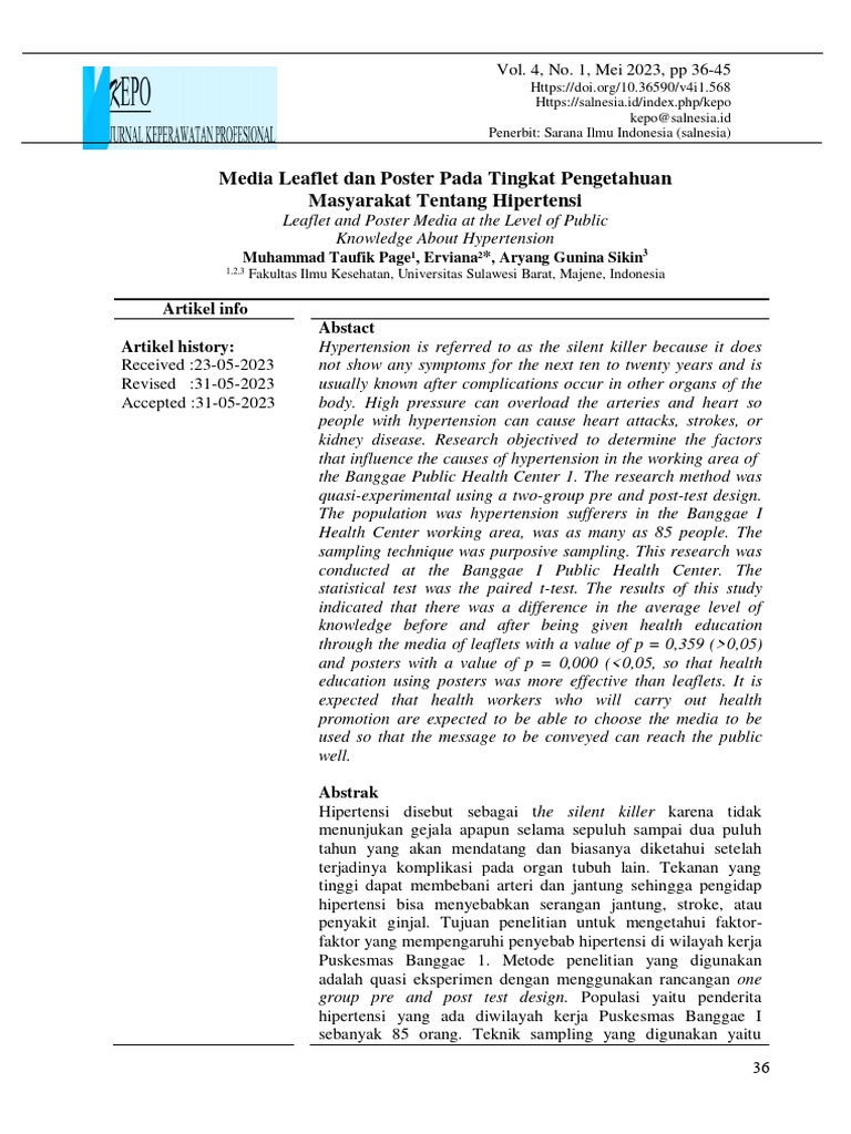 Media Leaflet Dan Poster Pada Tingkat Pe | PDF