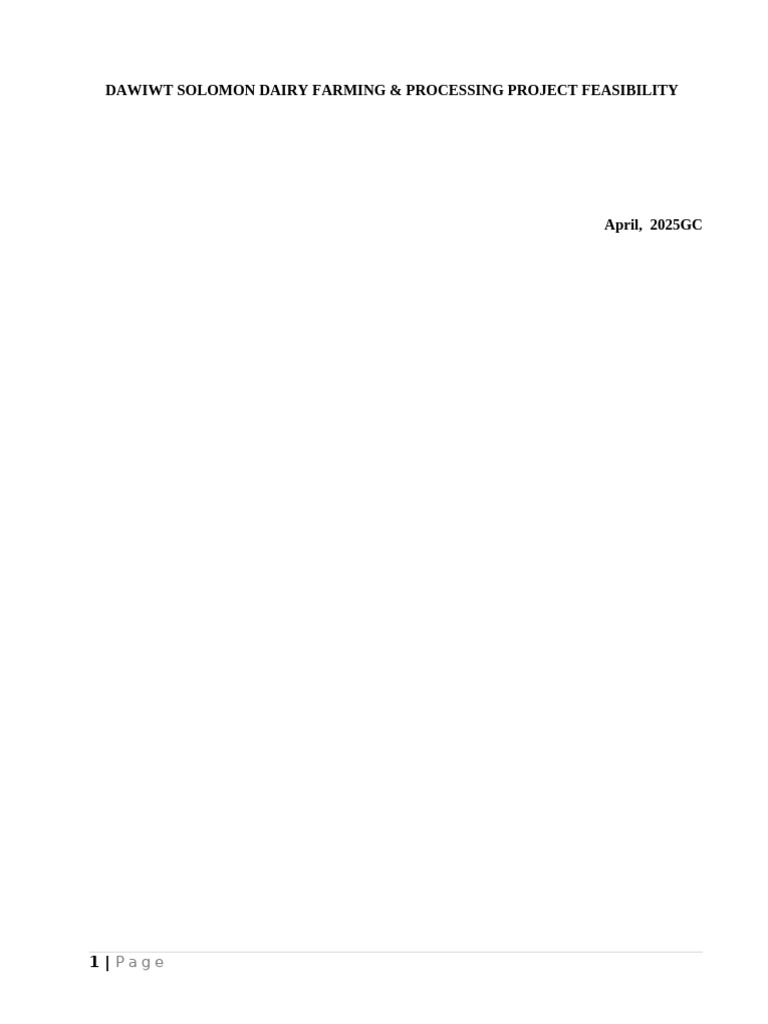 Diary Milk Processing Project Proposal | PDF | Dairy Cattle | Milk