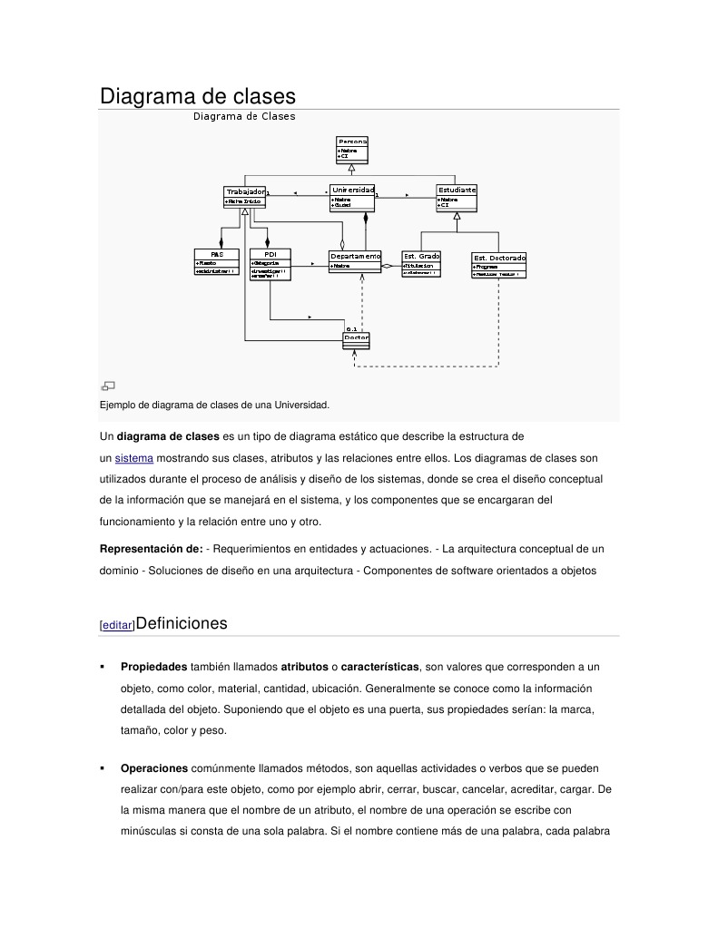 Diagrama de Clases | PDF | Java (lenguaje de programación) | Objeto ...