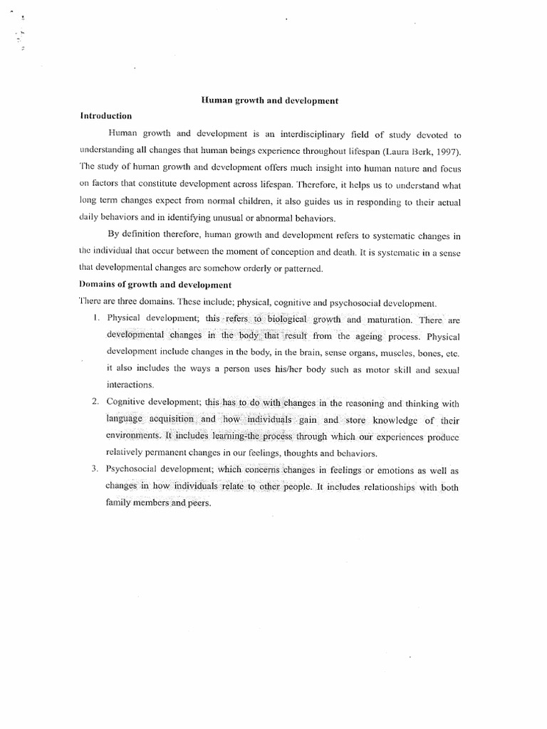 Human Development Educ Yr 1 - 070943 | PDF