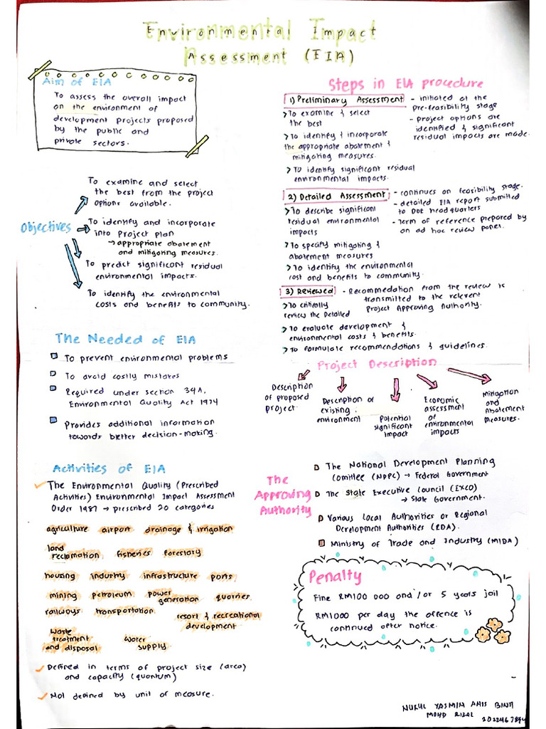 Nurul Yasmin Anis Binti MHD Rizal 2022467894 Mind Map Eia | PDF