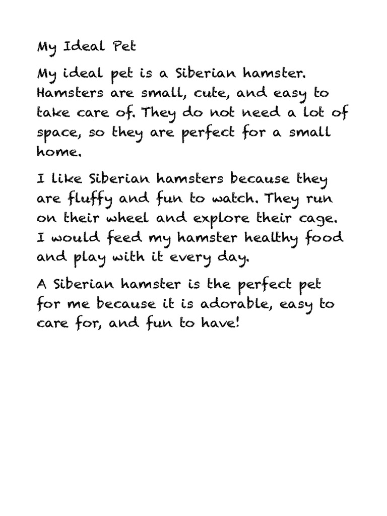 Ideal Pet Text | PDF