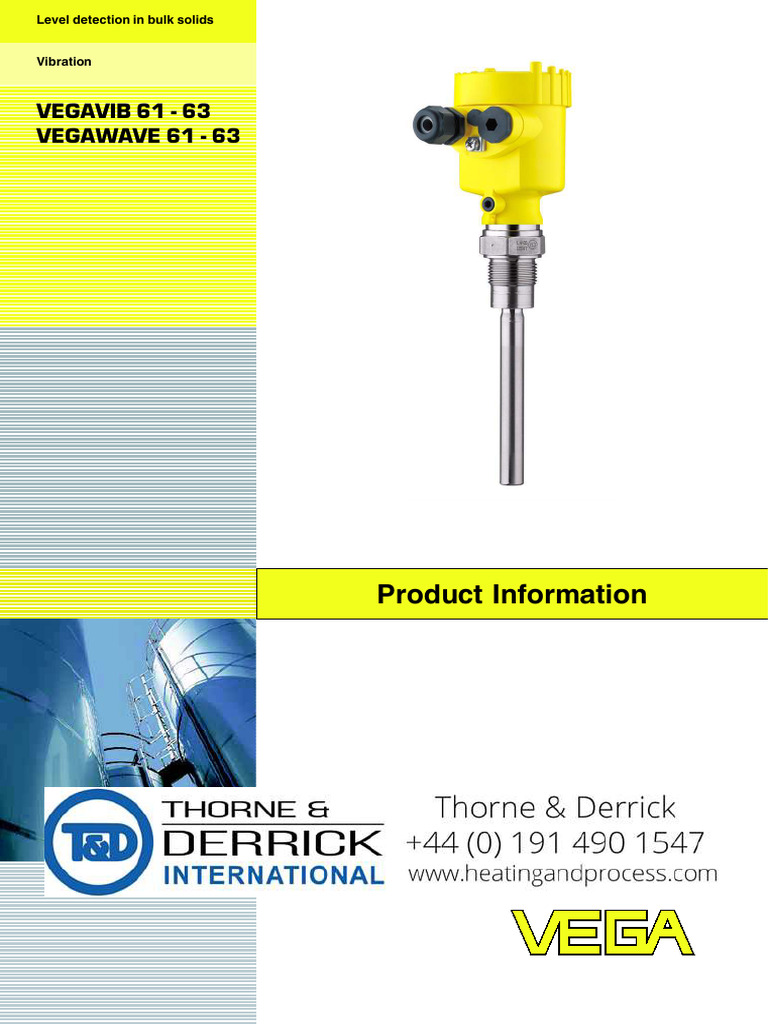 VEGA Level Switch VEGAVIB 61 Vibrating Level Switch | PDF | Relay | Power Supply