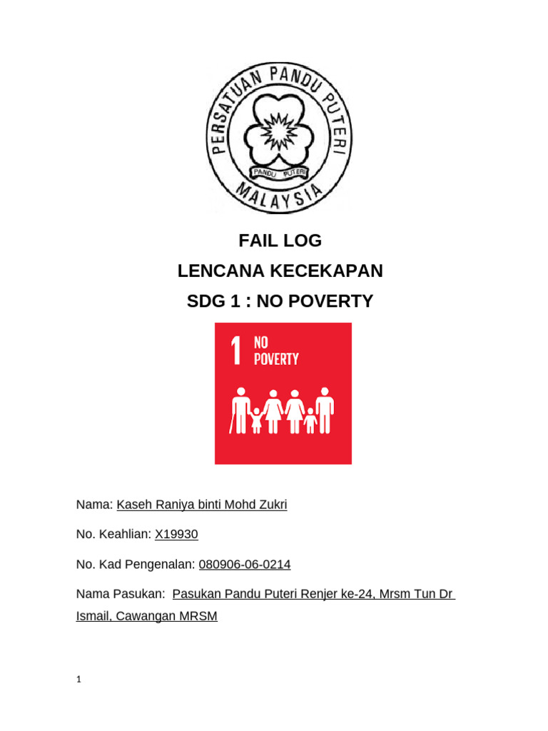 Modul SDG 1 2020 Dated 16042022 | PDF | Meal | Lunch